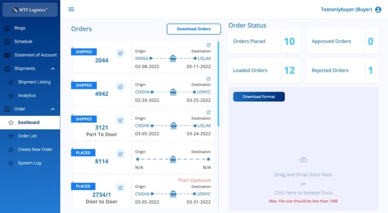 MTS Logistics Supply Chain Suite - MTS Logistics