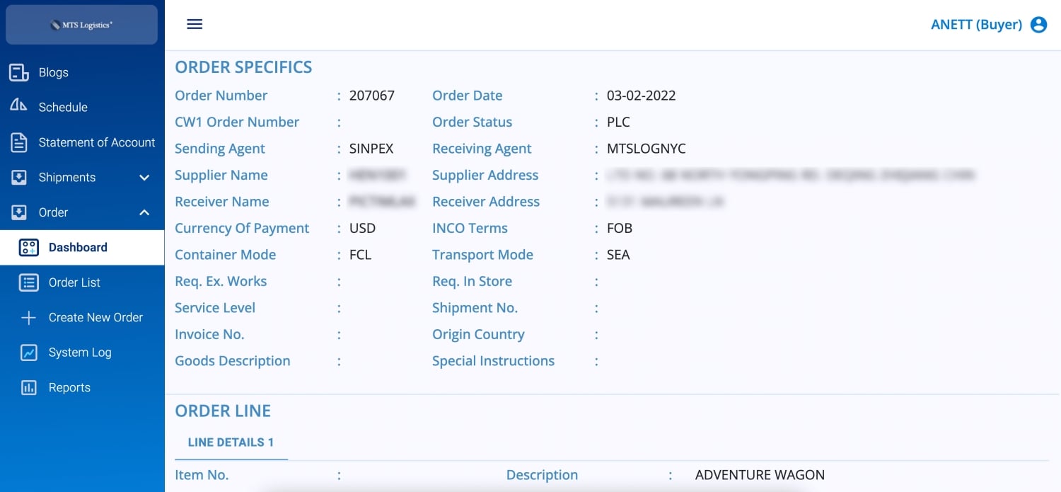MTS Logistics Supply Chain Suite - MTS Logistics