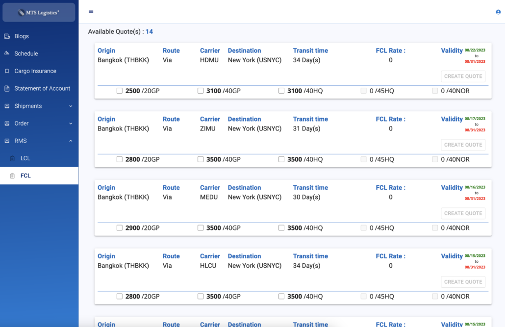 MTS Logistics Supply Chain Suite - MTS Logistics